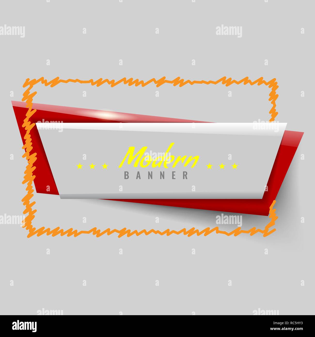 New modern or trendy banner Vector illustration Stock Vector Image ...