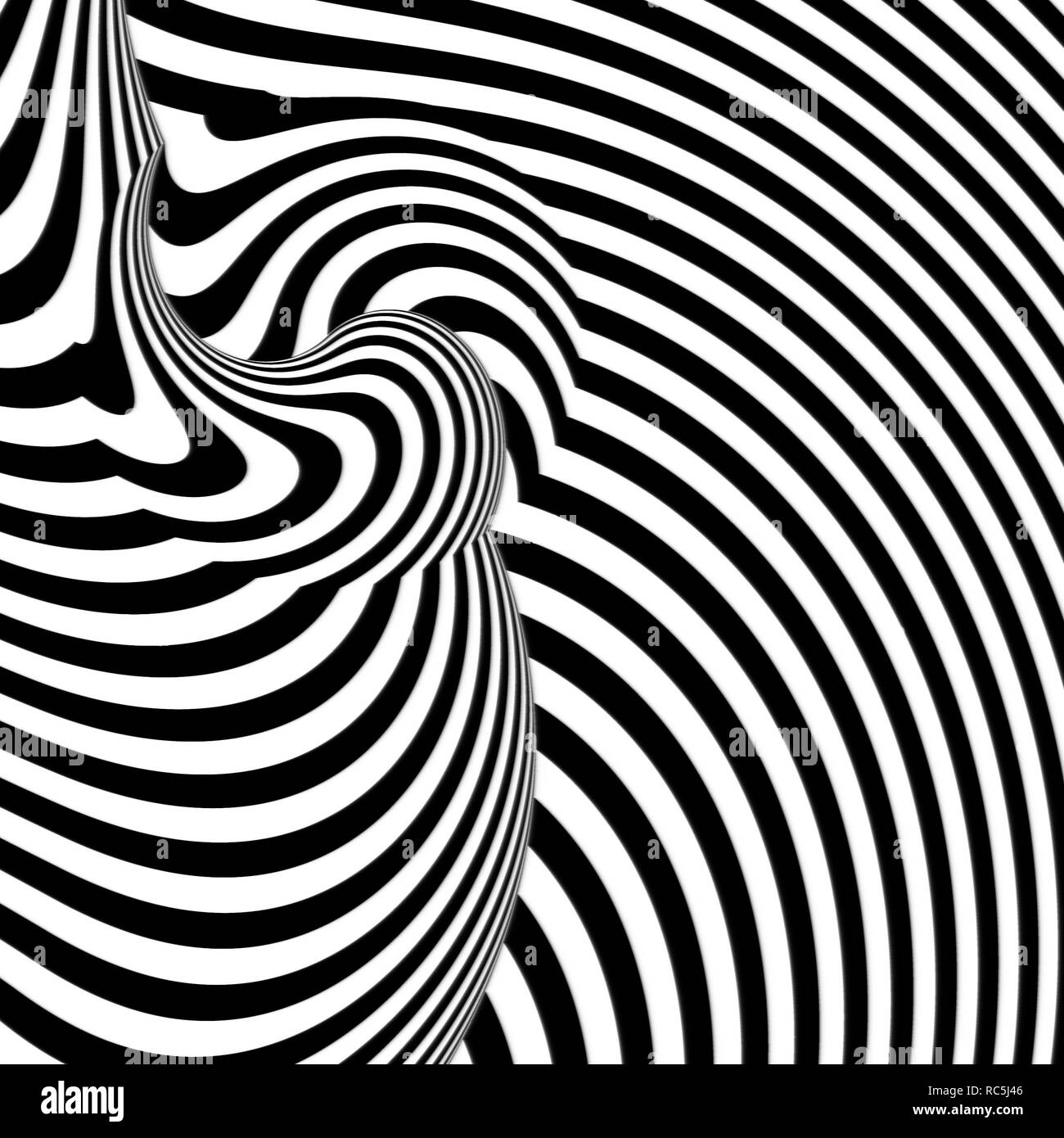 Abstract illustration Zebra print background pattern texture. Black and ...