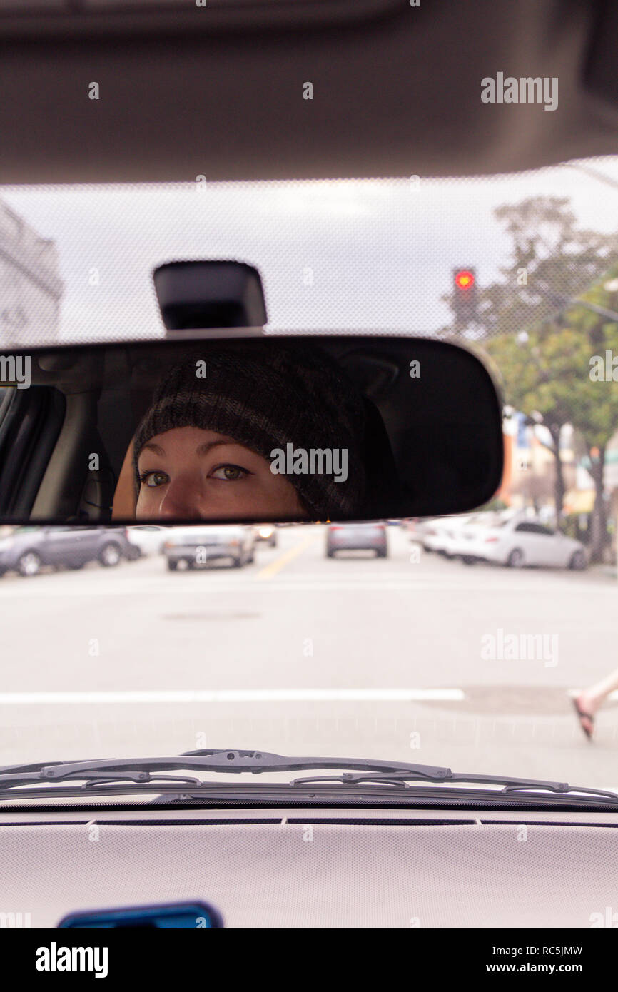 Rear mirror eyes hi-res stock photography and images - Alamy