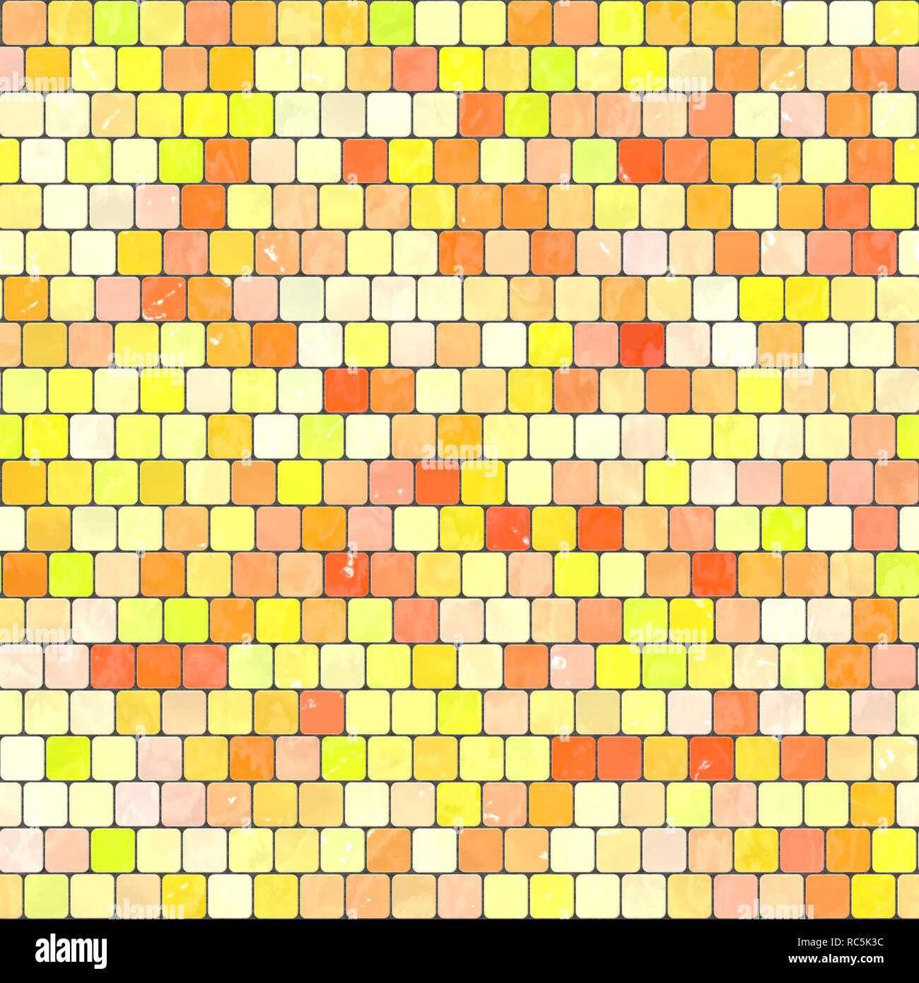 ceramic yellow orange mosaic background seamless texture in swimming ...