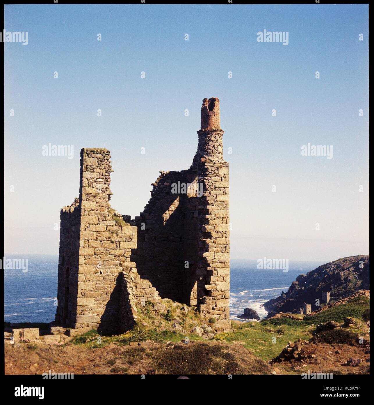 Engine house, Wheal Edward Mine, Botallack, St Just, Cornwall, 1967 ...