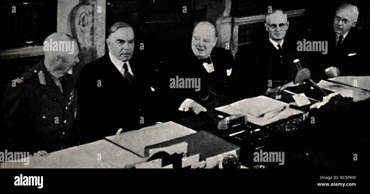 'Imperial Conference of 1944', (1945). Creator: Unknown Stock Photo - Alamy