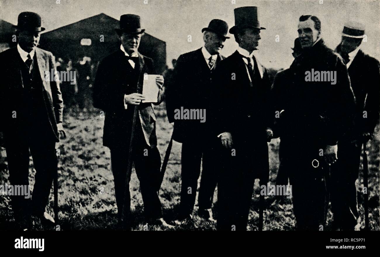 'Grahame White and Mr. Churchill', 1910, (1945). Creator: Unknown Stock ...