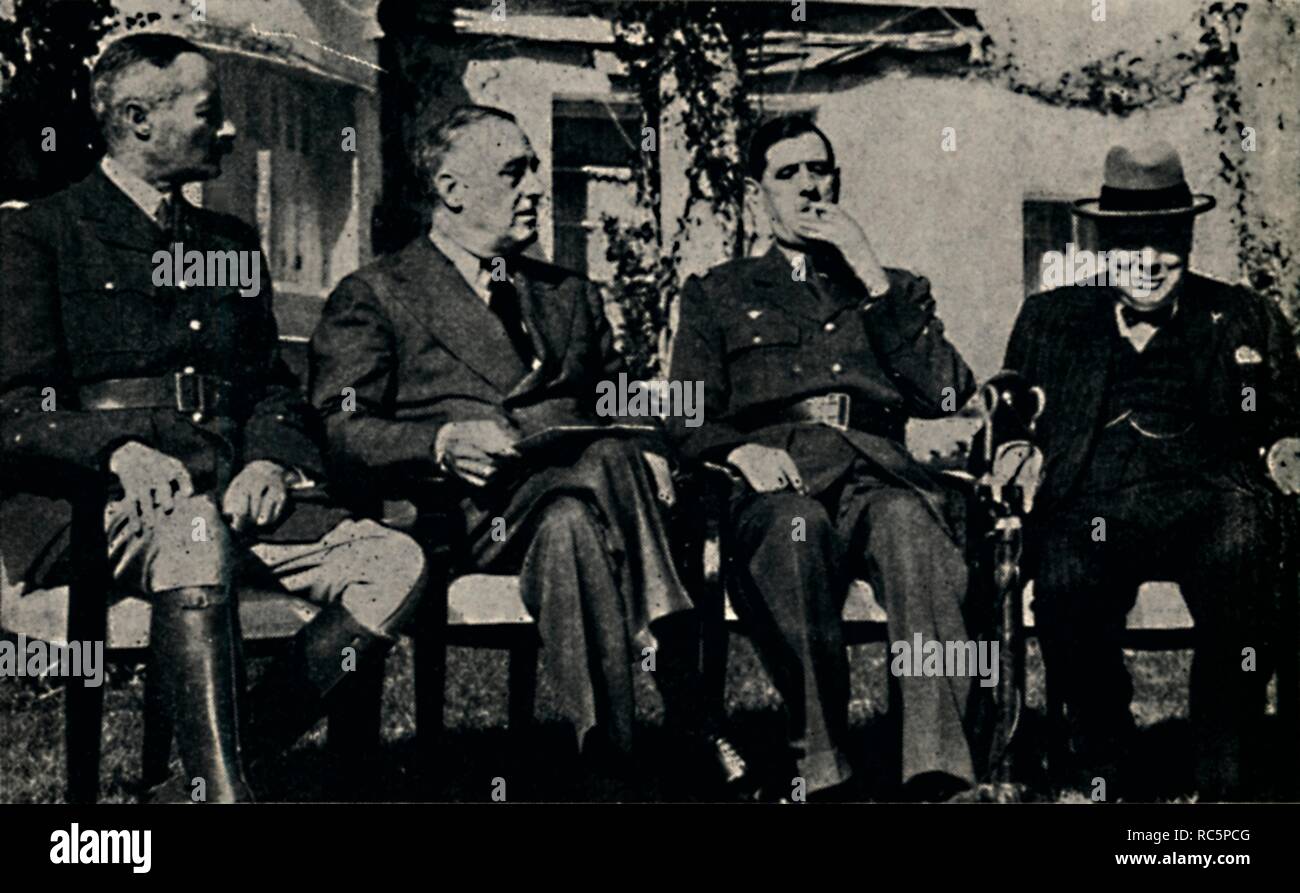 'Allied Conference at Casablanca, French Morocco', January 1943, (1945 ...