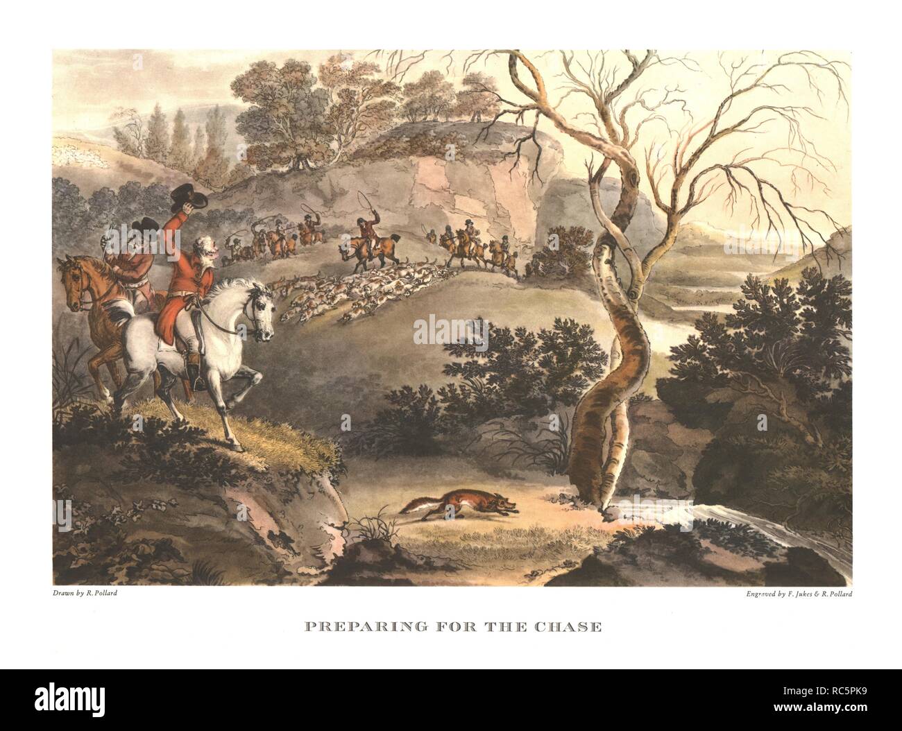 Early man hunting animals hi-res stock photography and images - Alamy