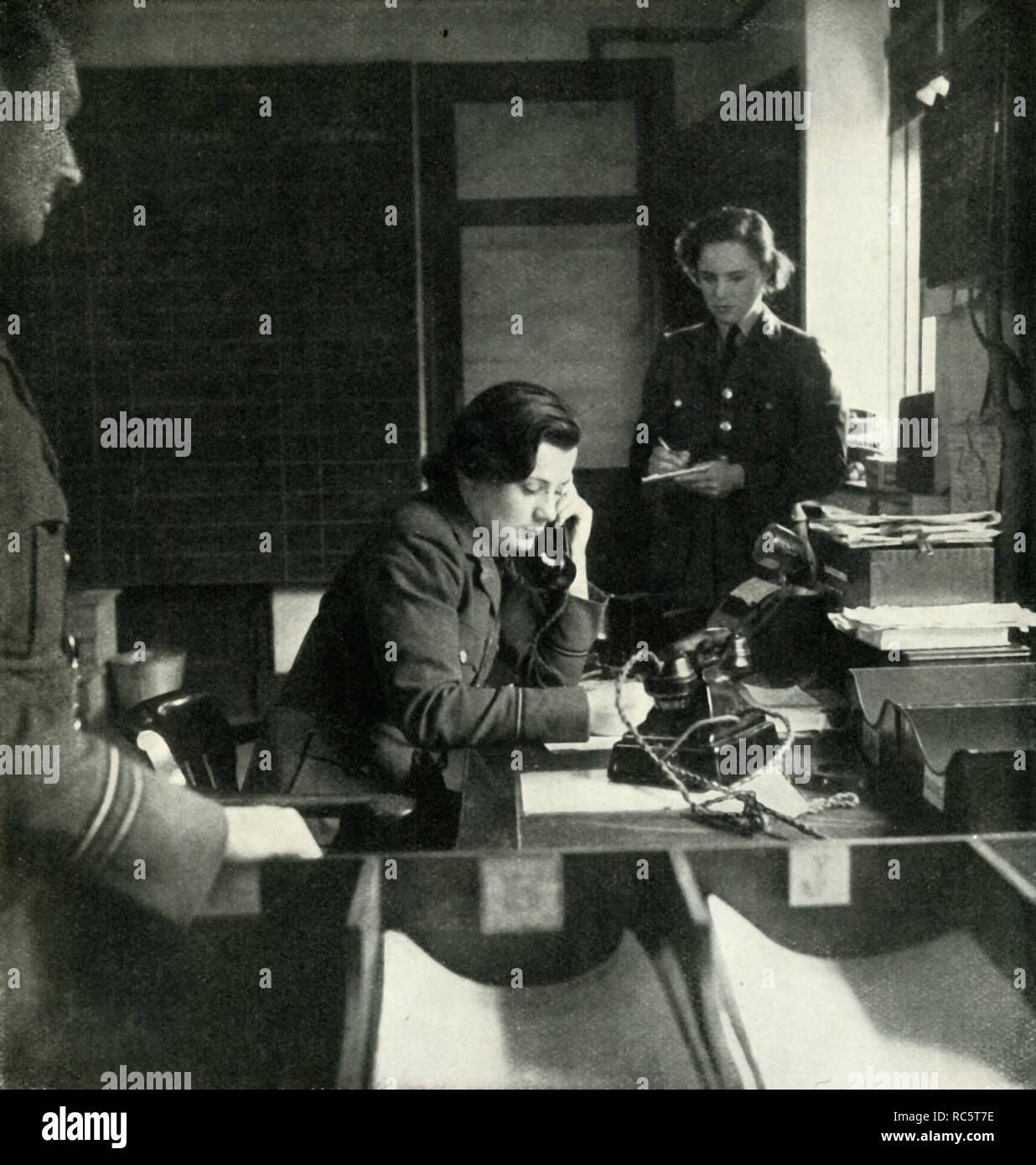 'A Station Intelligence Room', c1943. Creator: Cecil Beaton Stock Photo ...