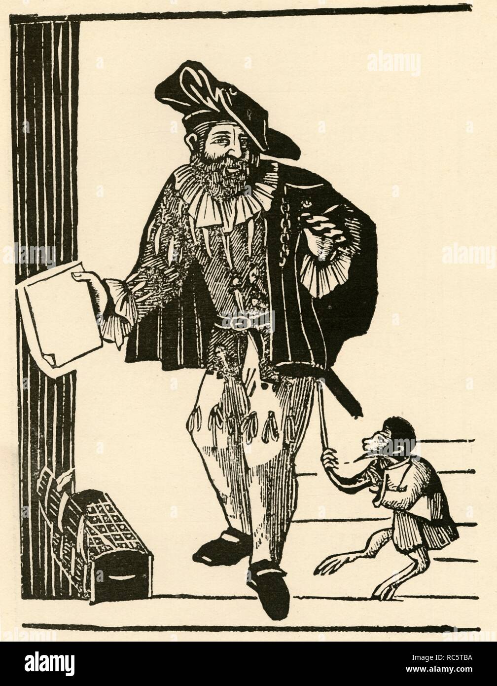 'A Mountebank of Old London', (1928). Creator: Unknown Stock Photo - Alamy