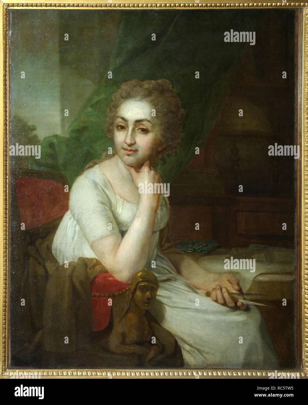 Portrait of an Unknown Woman with Compass in her Hand (Praskovia ...