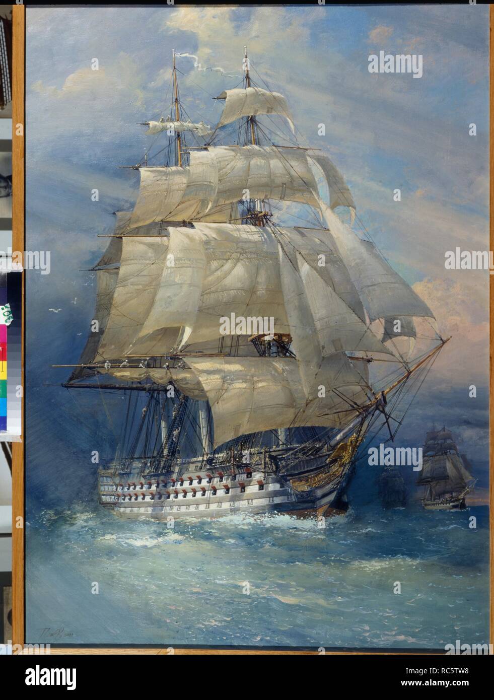 Russian first rate ship of the line "Rossia". Museum: State Central ...