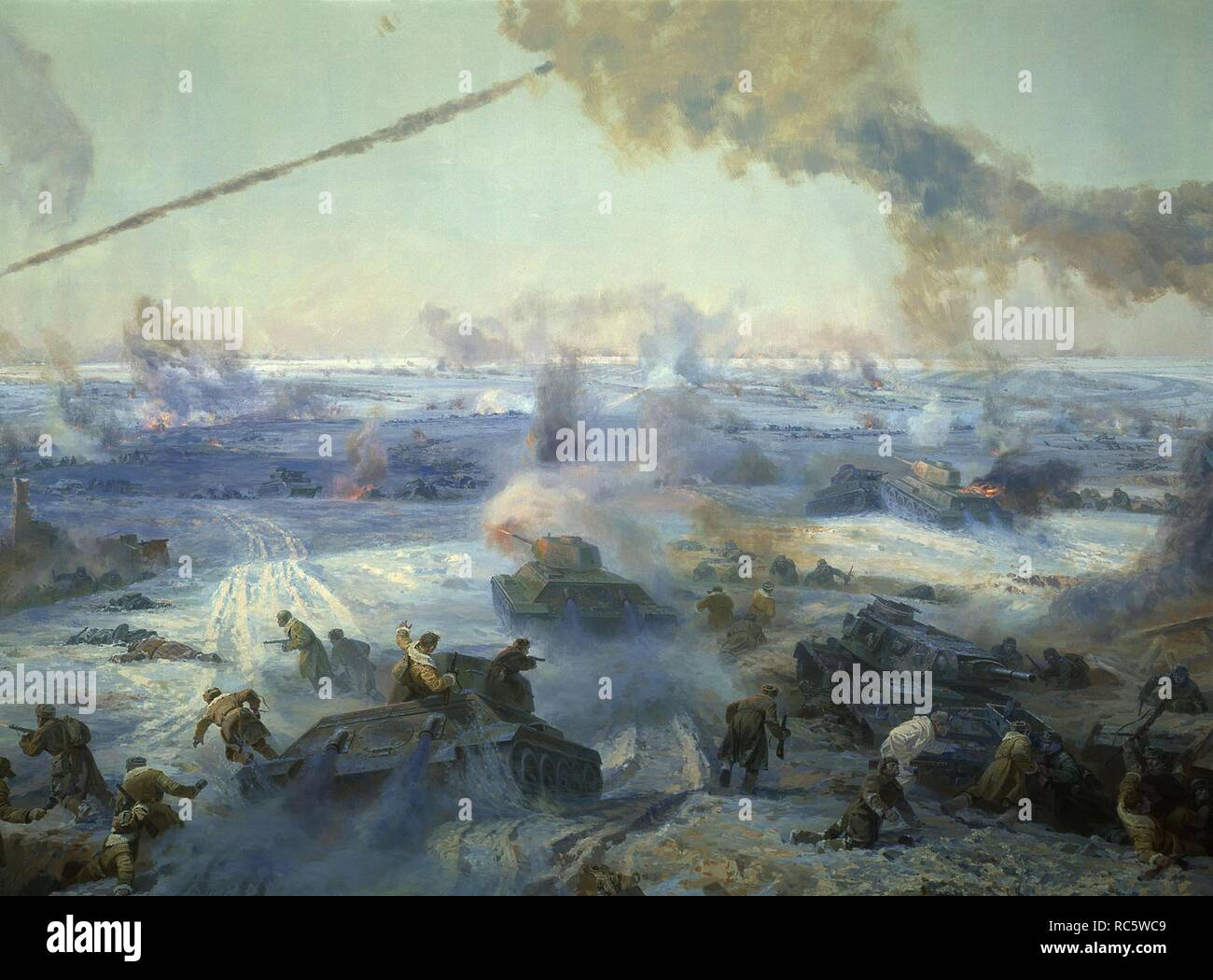Panorama The Battle of Stalingrad (Detail). Museum: Panoramic Museum ...
