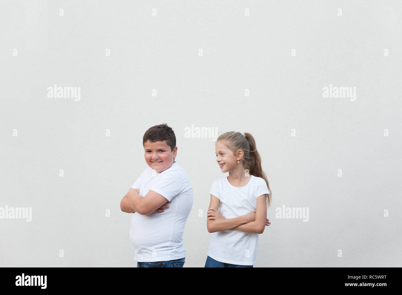 Fat thin children hi-res stock photography and images - Alamy