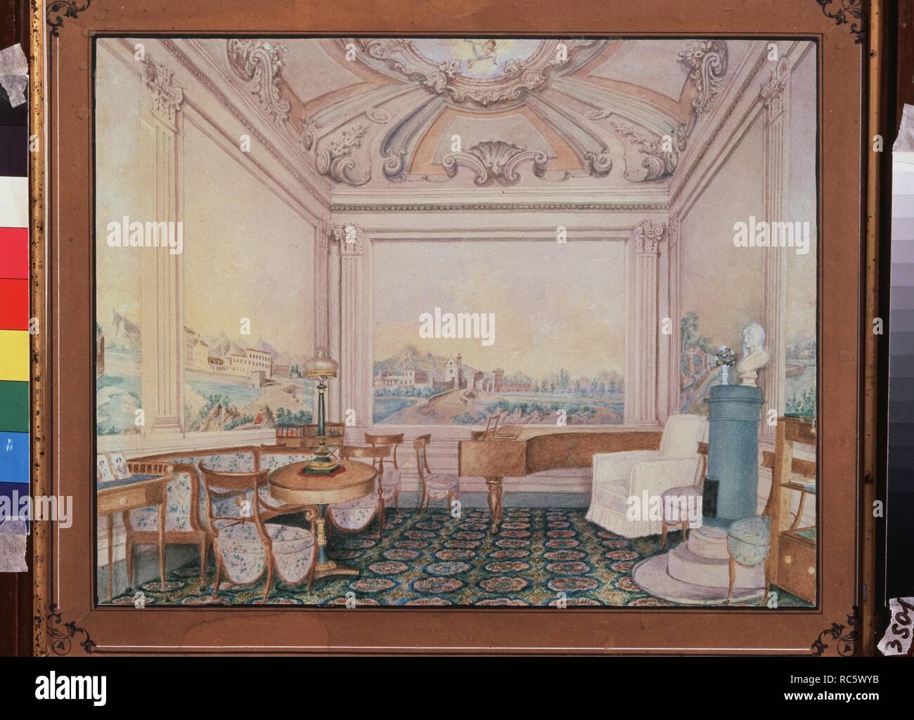 Reception room of a Manor house. Museum: State V. Tropinin-Museum ...