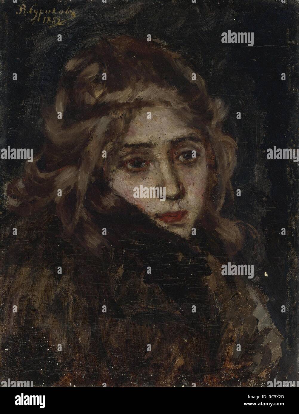 Princess Maria Alexandrovna Menshikova. Study for "Menshikov in Berezov ...