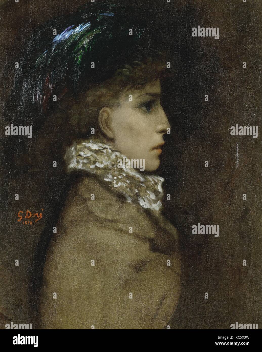 Portrait of the actress Sarah Bernhardt (1844-1923). Museum: PRIVATE ...