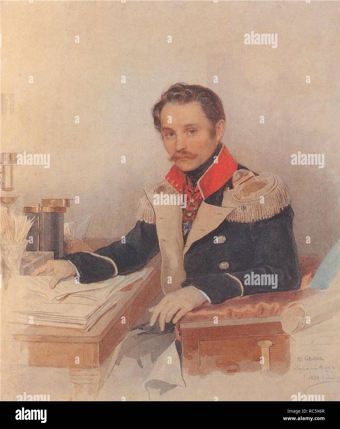 Portrait of Leonty Vasilievich Dubelt (1792-1862), Chief of Staff of ...