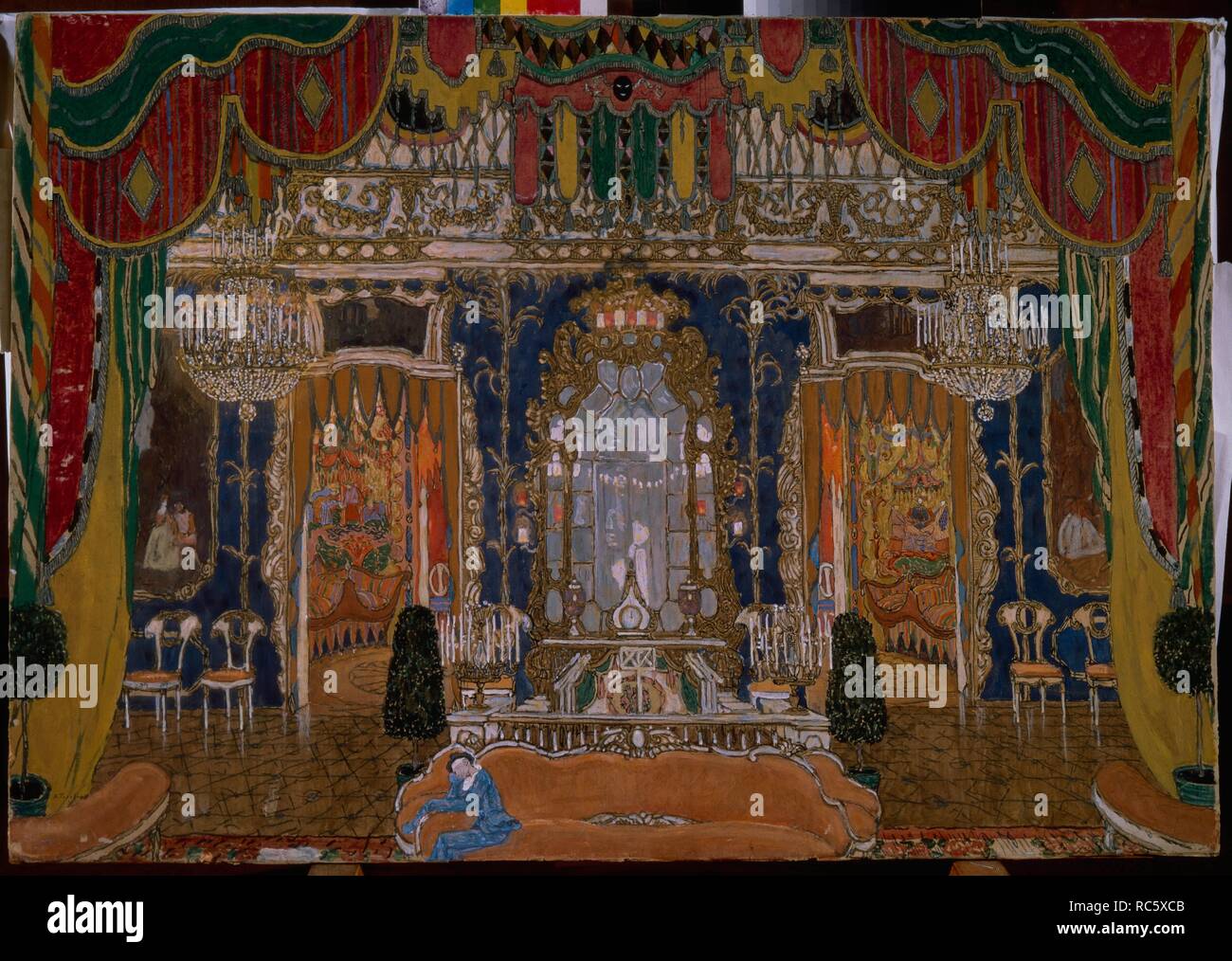 Stage design for the theatre play The Masquerade by M. Lermontov ...