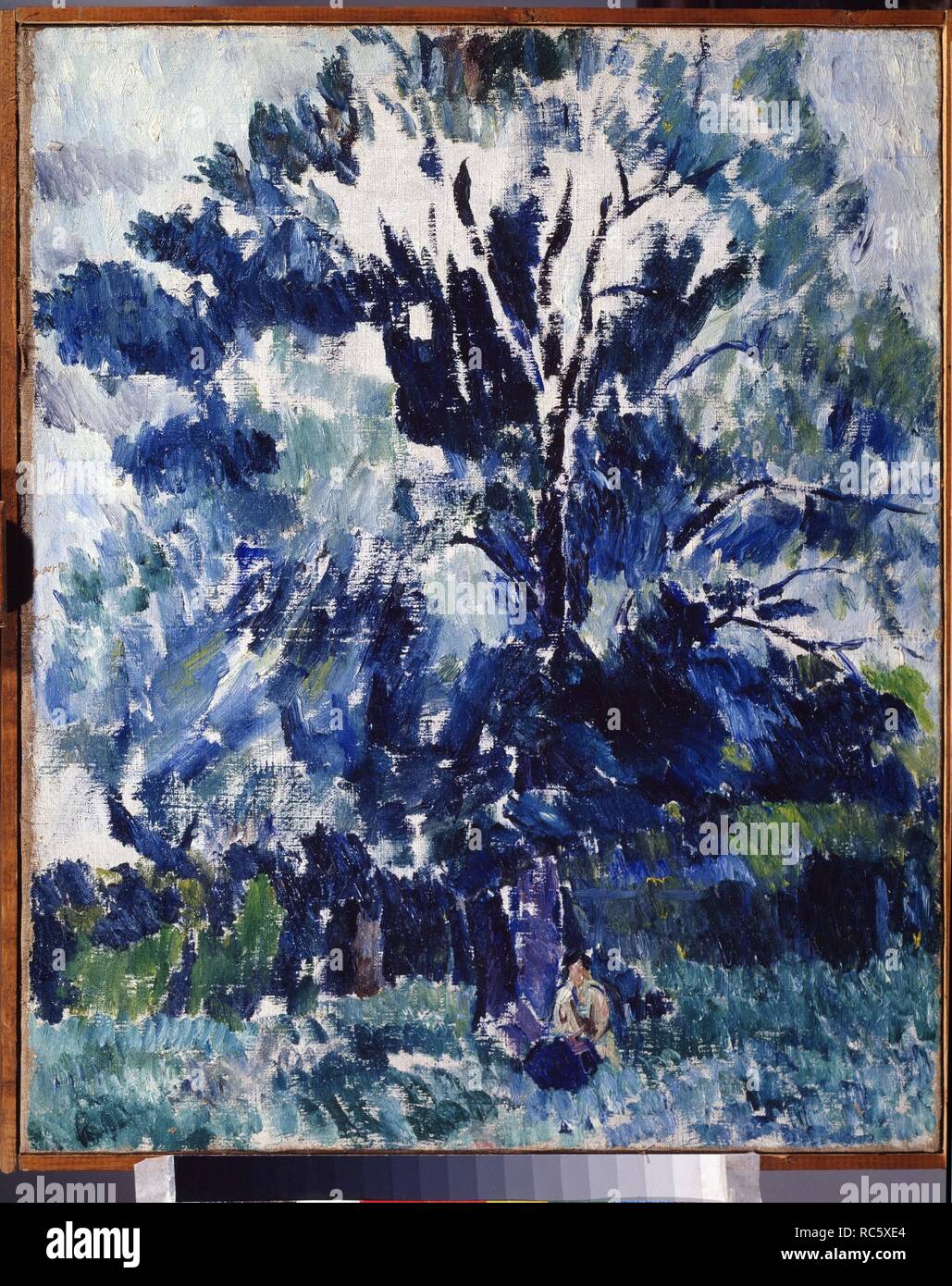 Landscape. Under a tree. Museum: Regional Art Museum, Kaluga. Author ...