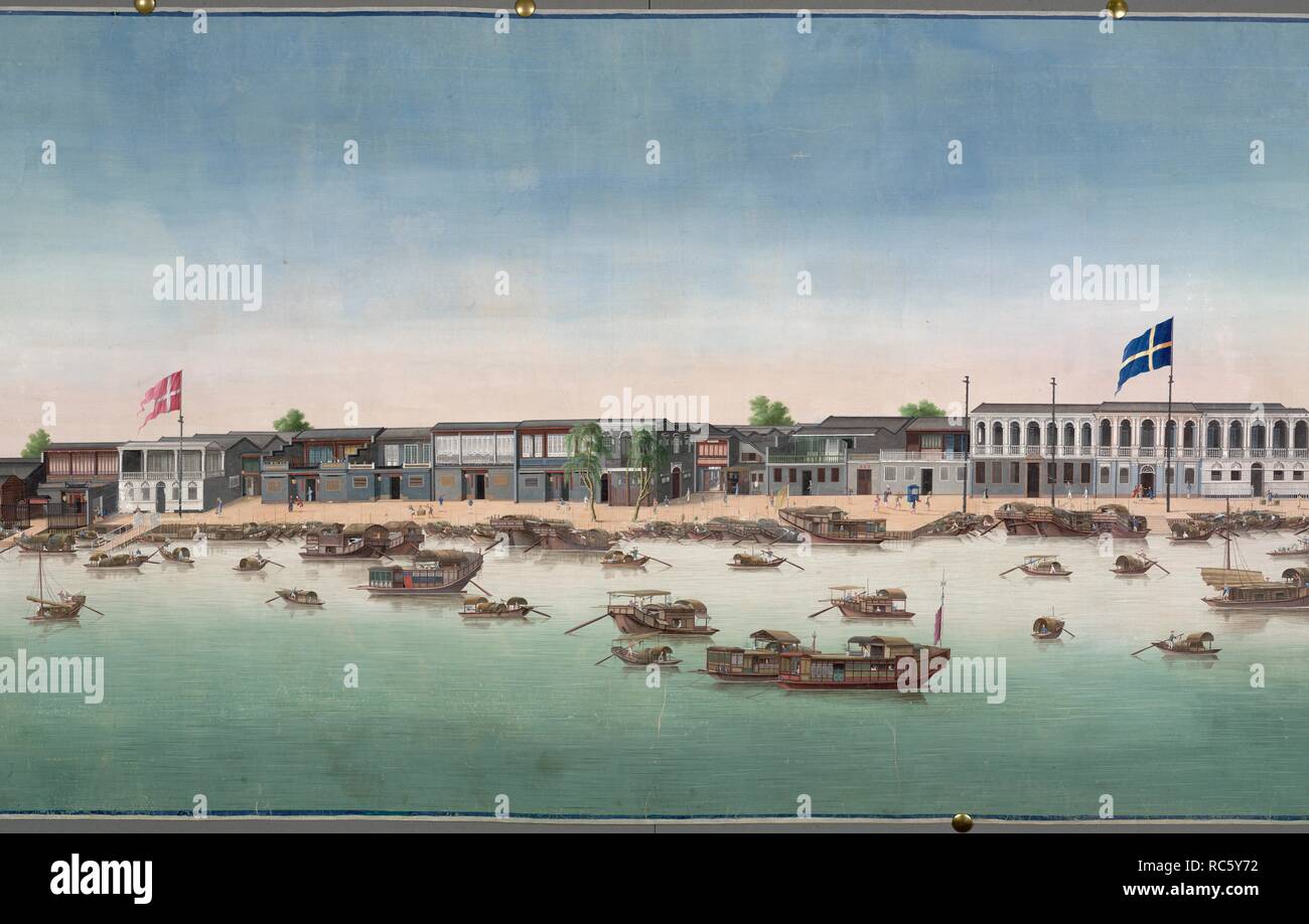 A view of Canton. A view of Canton. ca. 1760. A view of Canton, showing ...