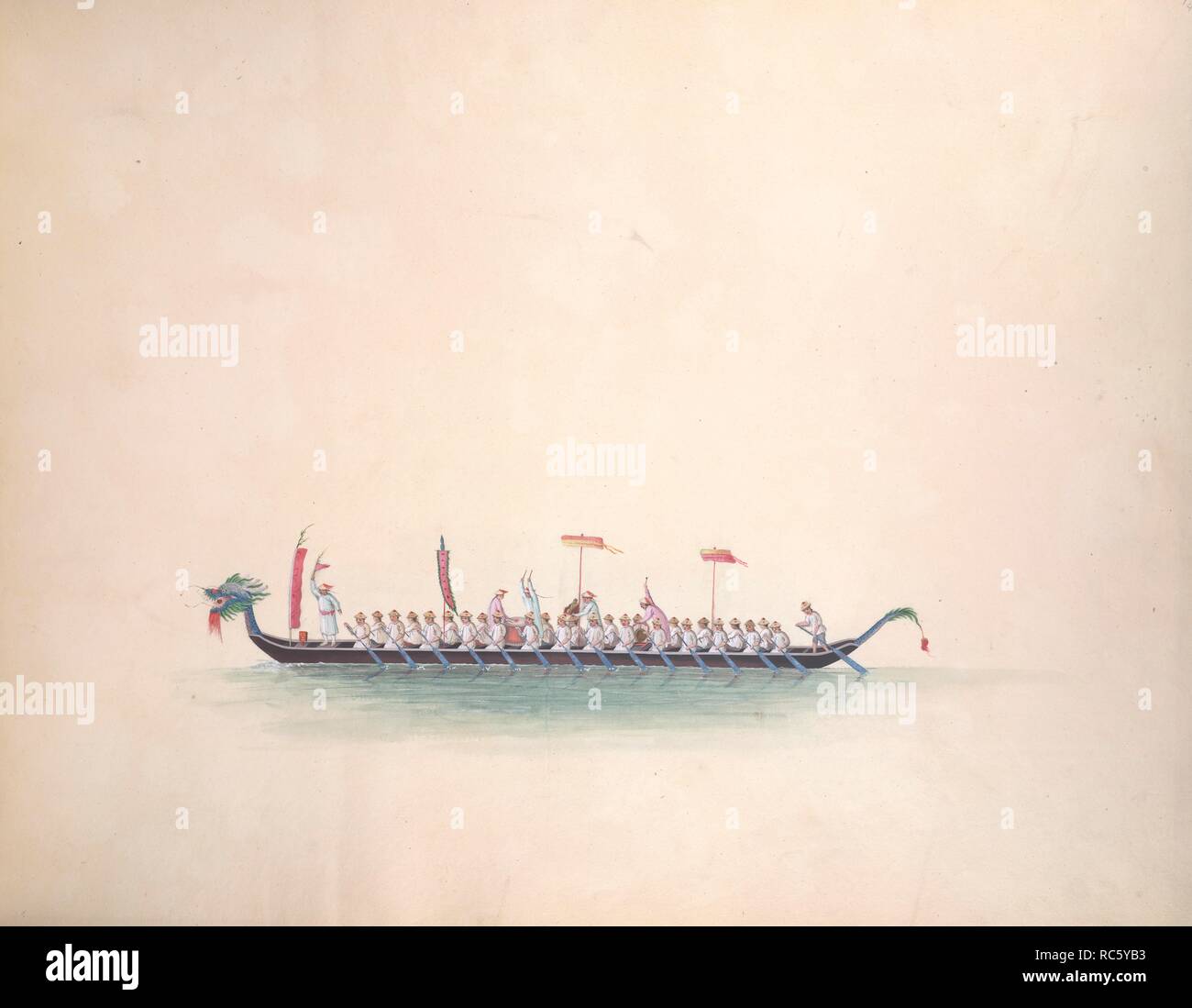 Dragon-boat. 1800 - 1805. Lung Sheun. Literally Dragon or Snake boat ...