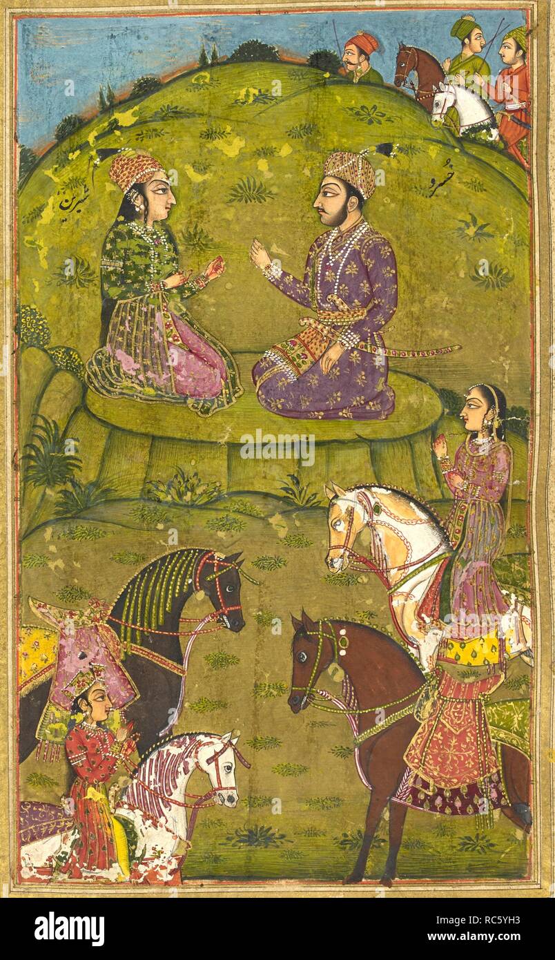 Khusrau and Shirin meeting. An abridged version of Khusrau u Shirin by ...