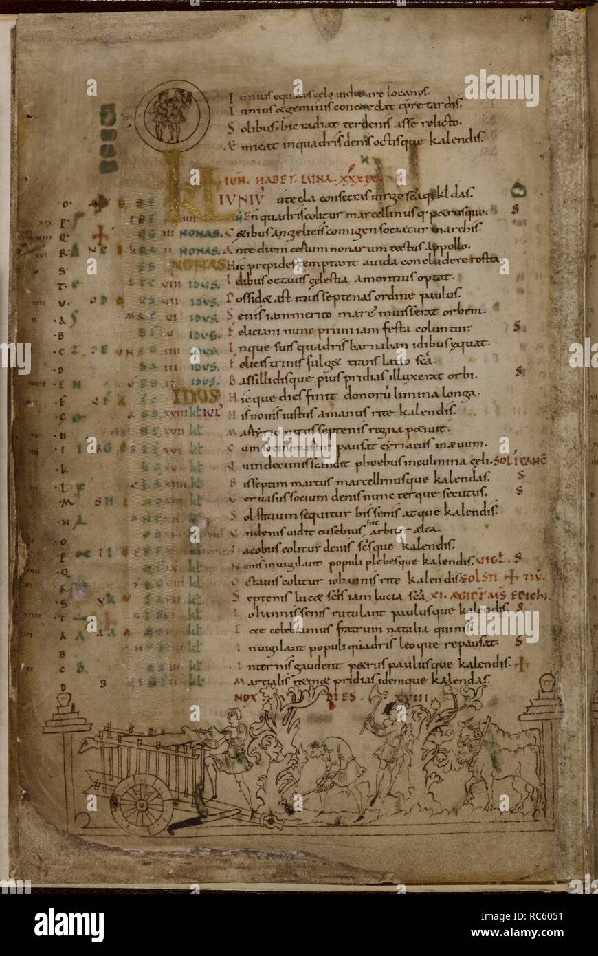 Anglo saxon calendar hi-res stock photography and images - Alamy
