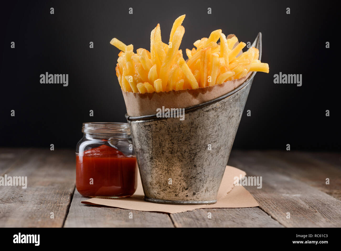 Portion of delicious French fries Stock Photo - Alamy