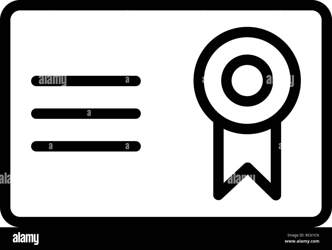Vector Certificate Vector Icon Stock Vector Image & Art - Alamy