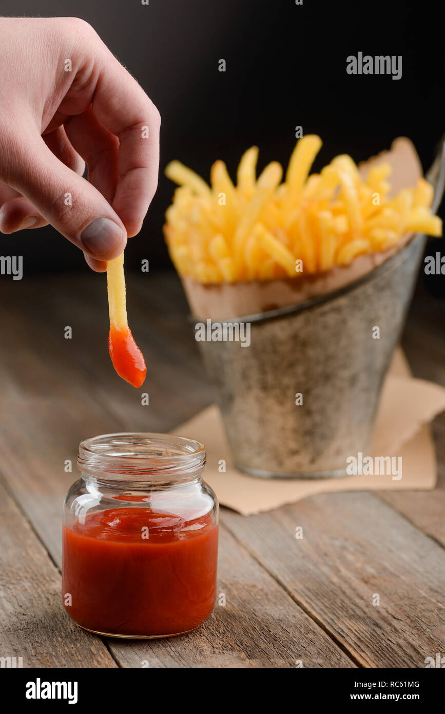 French fry man hi-res stock photography and images - Alamy