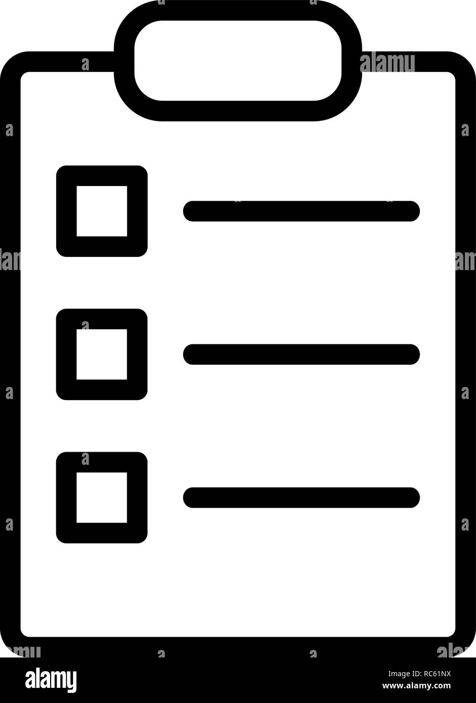 Vector List Icon Stock Vector Image & Art - Alamy