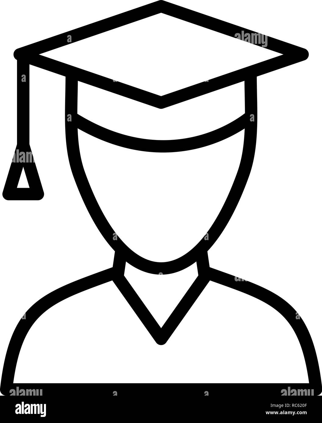 Vector Male Student Icon Stock Vector Image & Art - Alamy