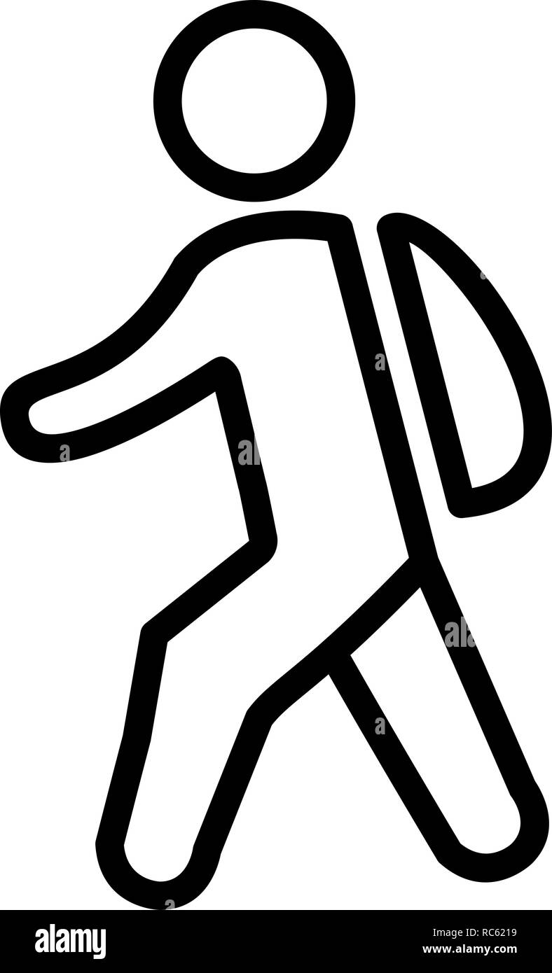 Vector Walking to School Icon Stock Vector Image & Art - Alamy