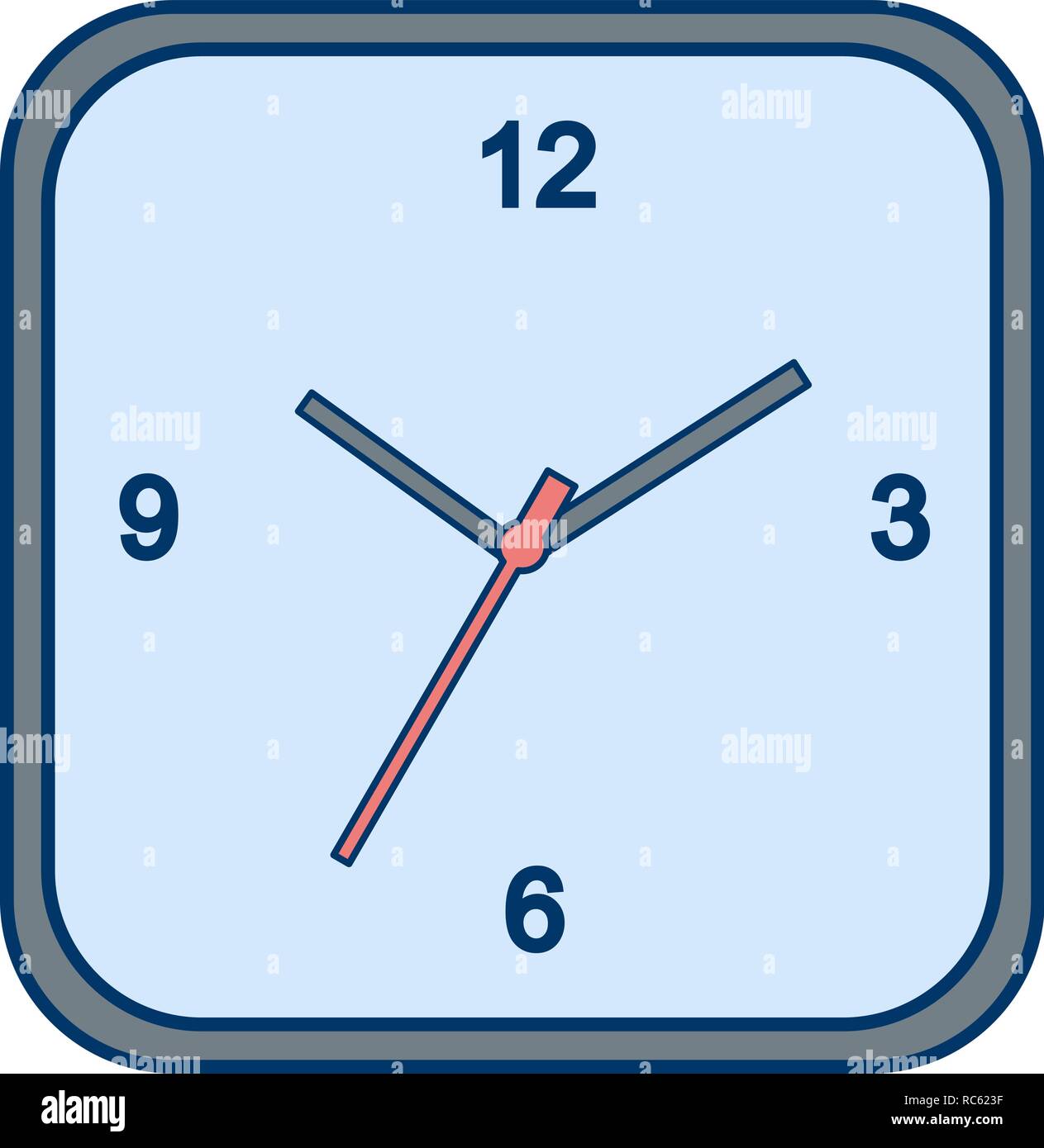 Vector Clock Icon Stock Vector Image & Art - Alamy