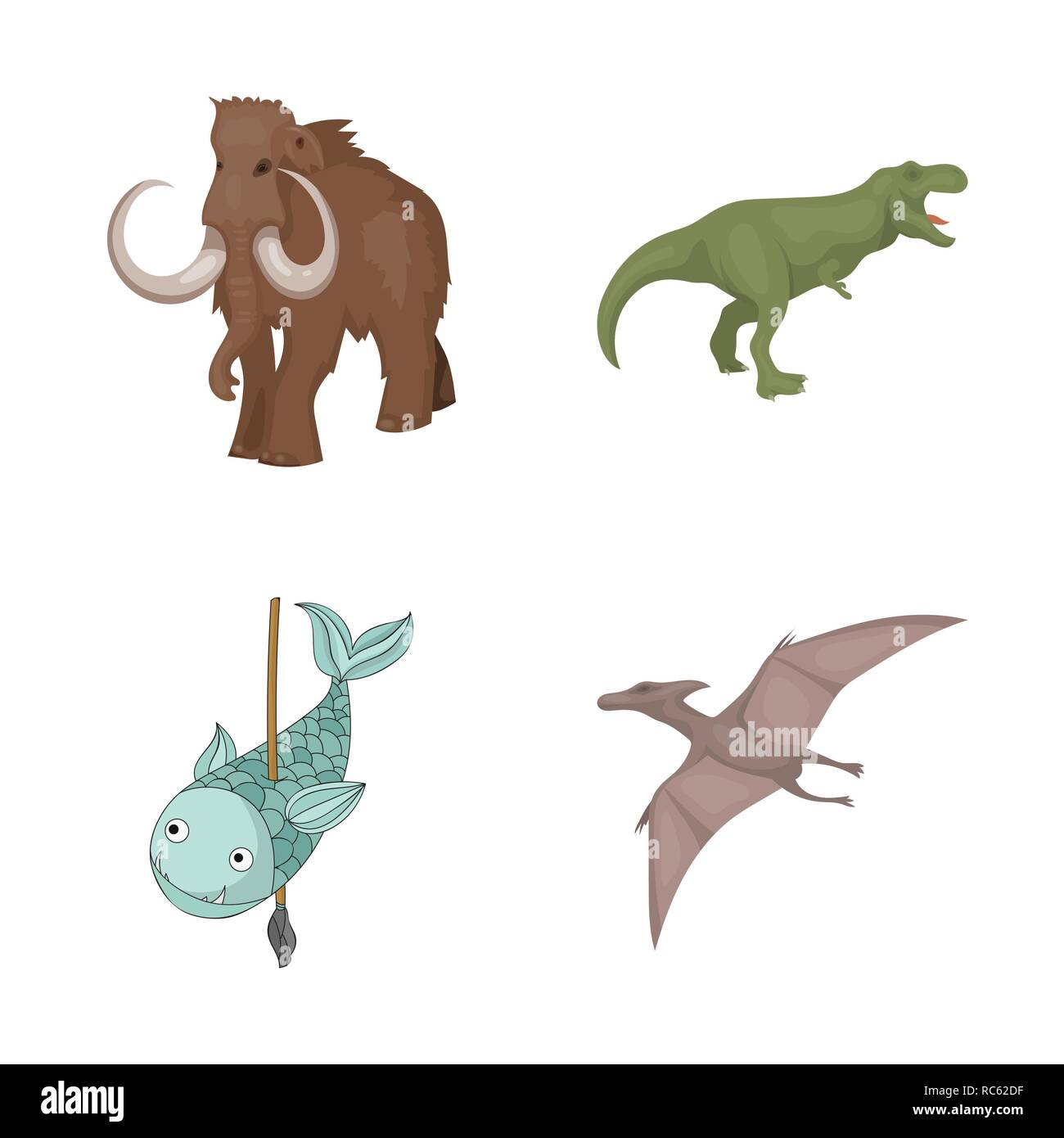 Wooly mammoth illustration hi-res stock photography and images - Alamy