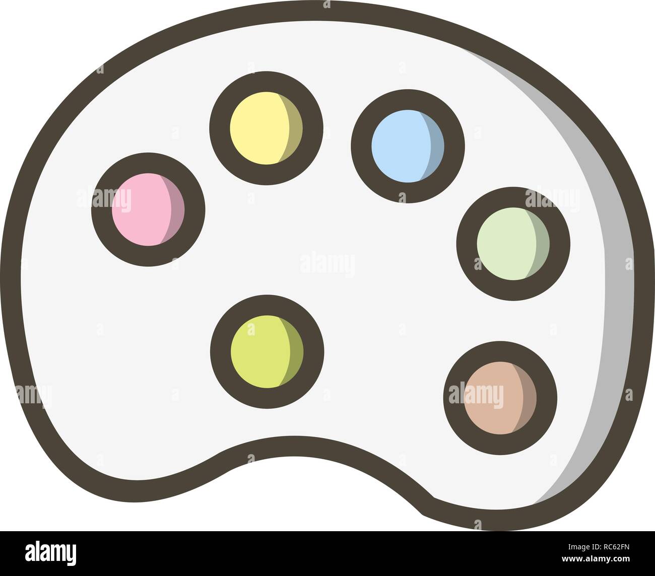 Vector Color Pallete Icon Stock Vector Image & Art - Alamy