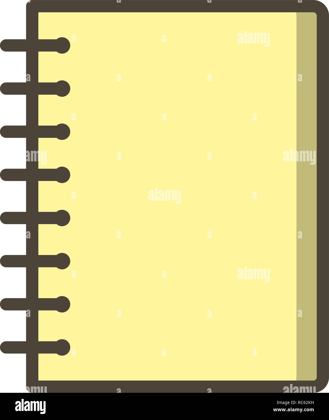 Vector Spiral Notebook Icon Stock Vector Image & Art - Alamy