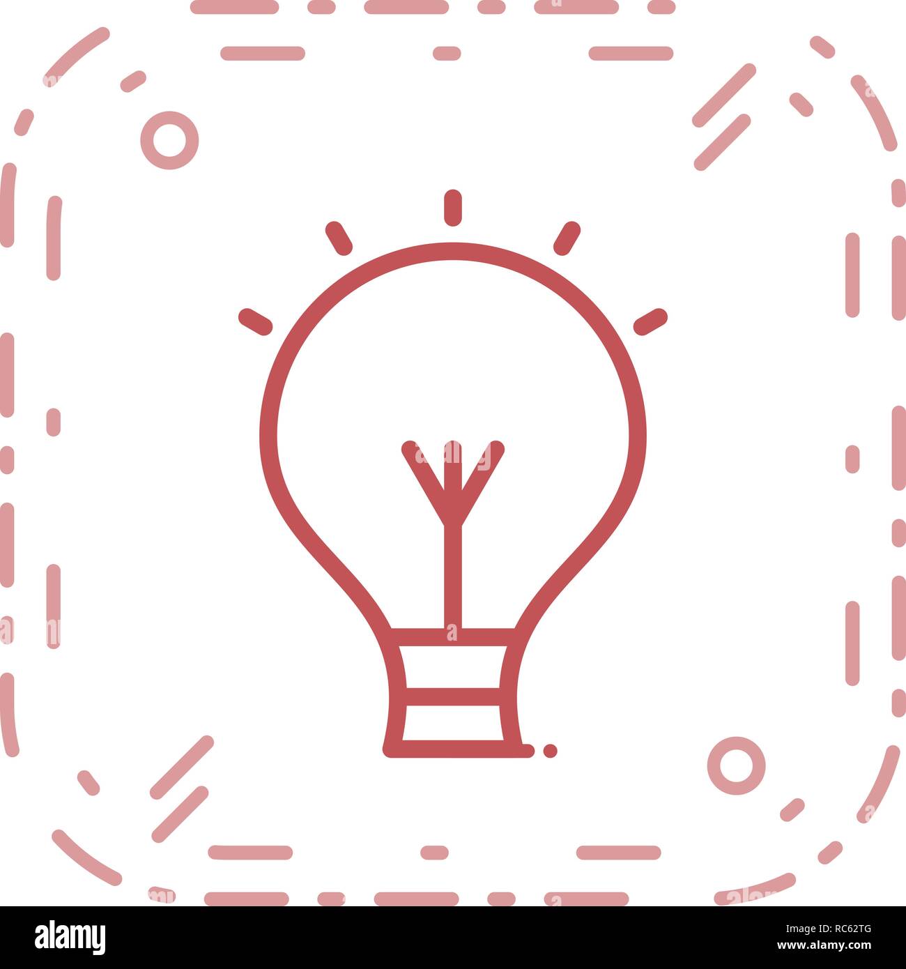 Vector Bulb Icon Stock Vector Image & Art - Alamy