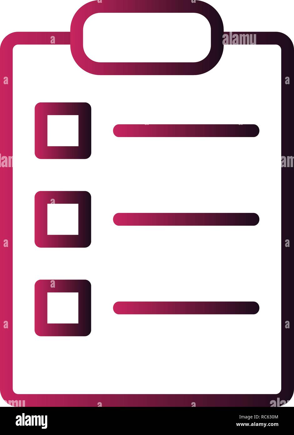 Vector List Icon Stock Vector Image & Art - Alamy