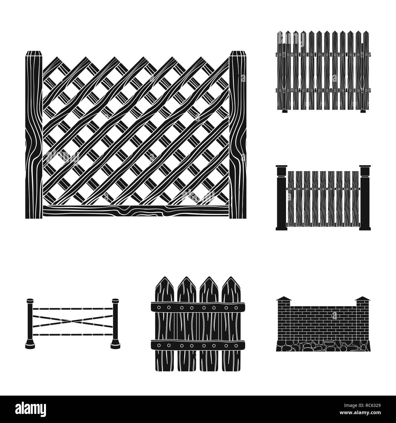 Old rustic metal gate Stock Vector Images - Alamy