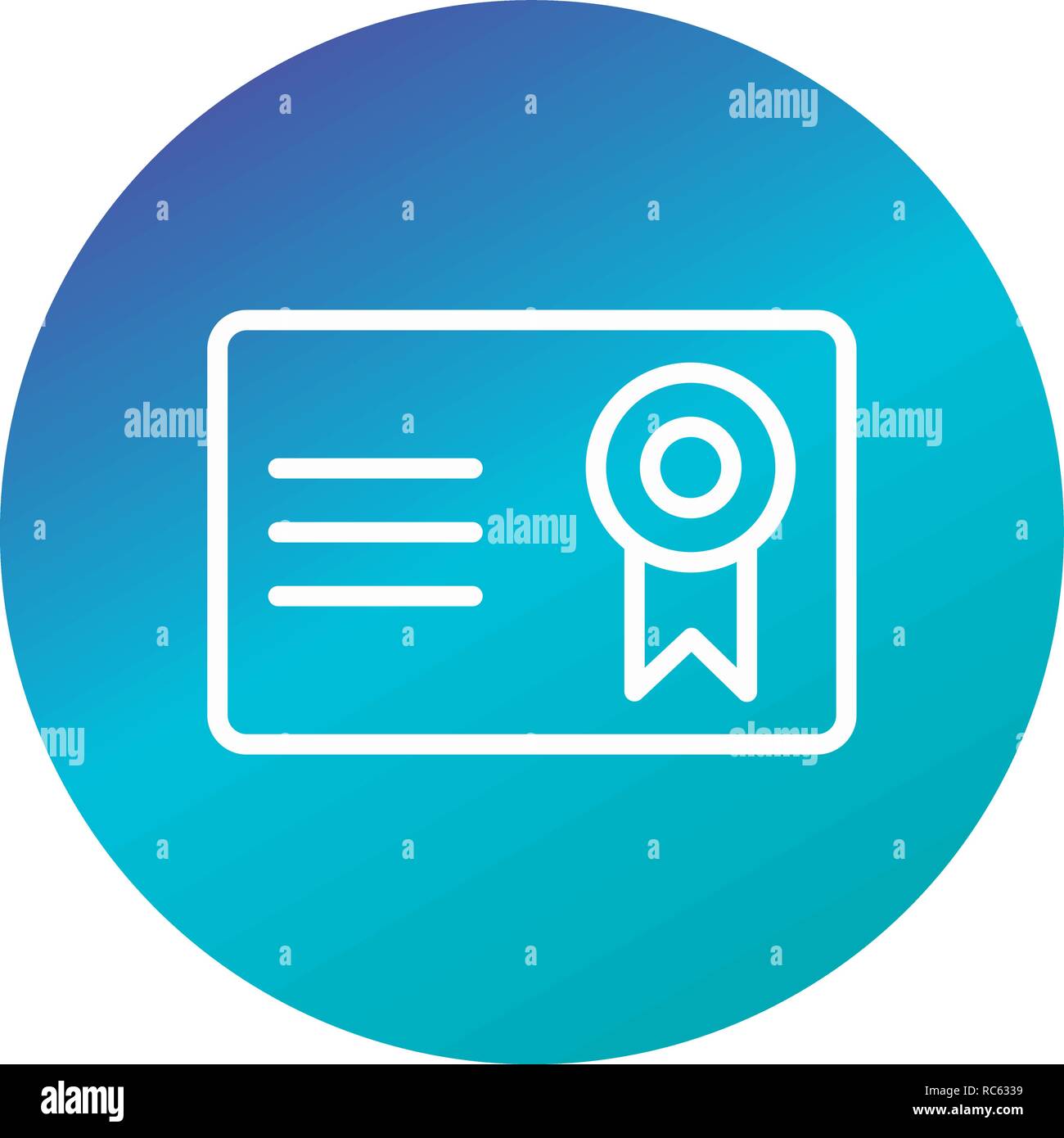 Vector Certificate Vector Icon Stock Vector Image & Art - Alamy