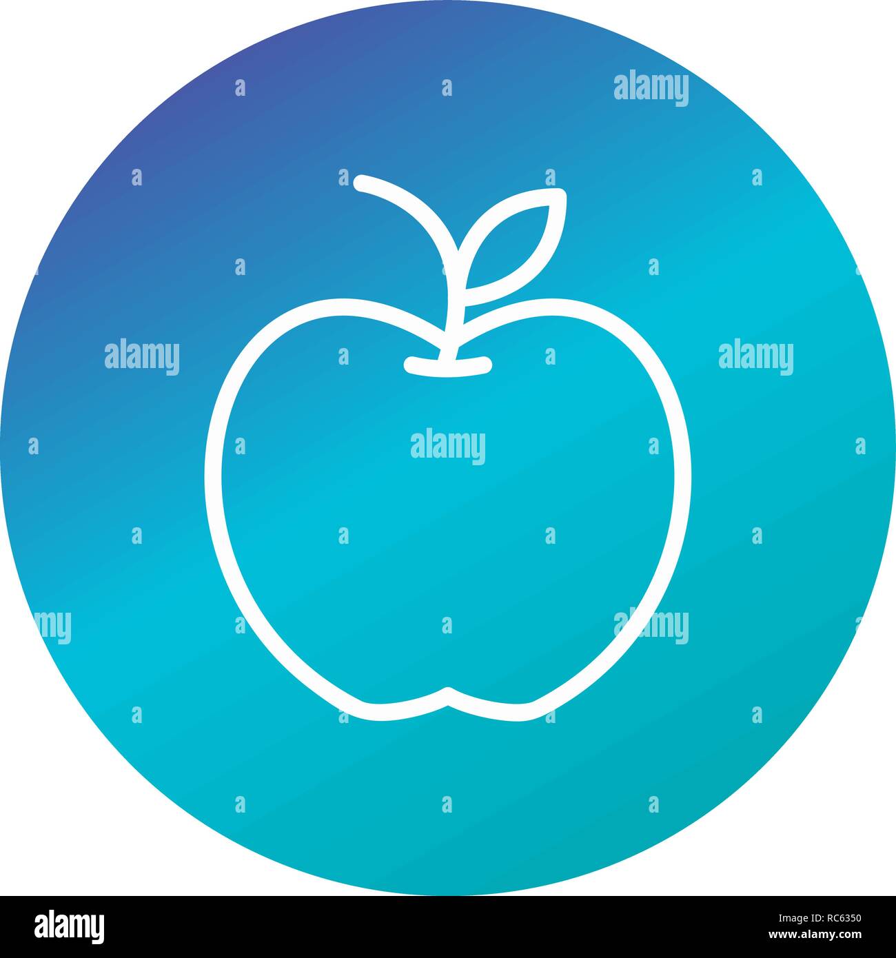 Vector Apple Icon Stock Vector Image & Art - Alamy