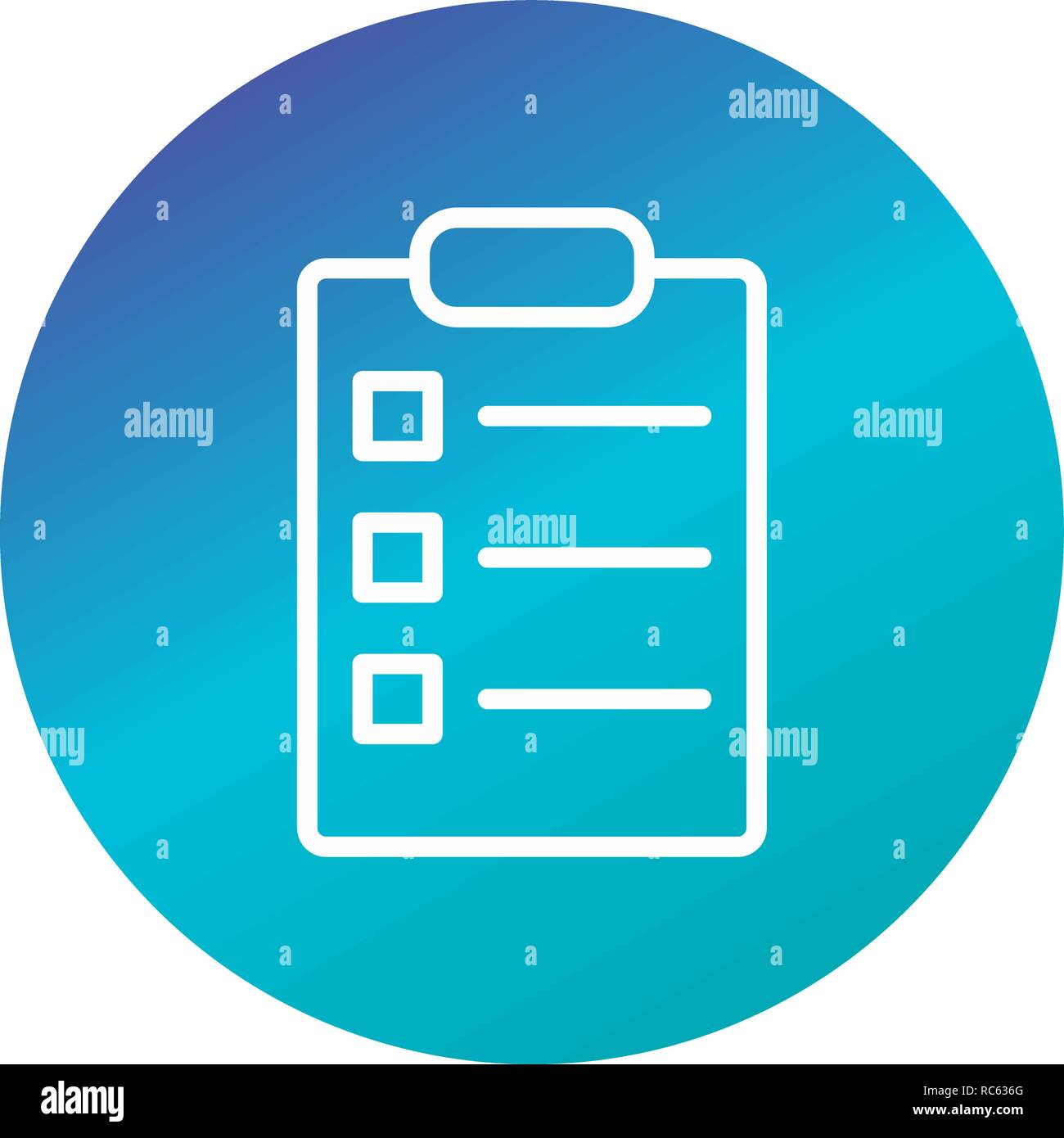 Vector List Icon Stock Vector Image & Art - Alamy