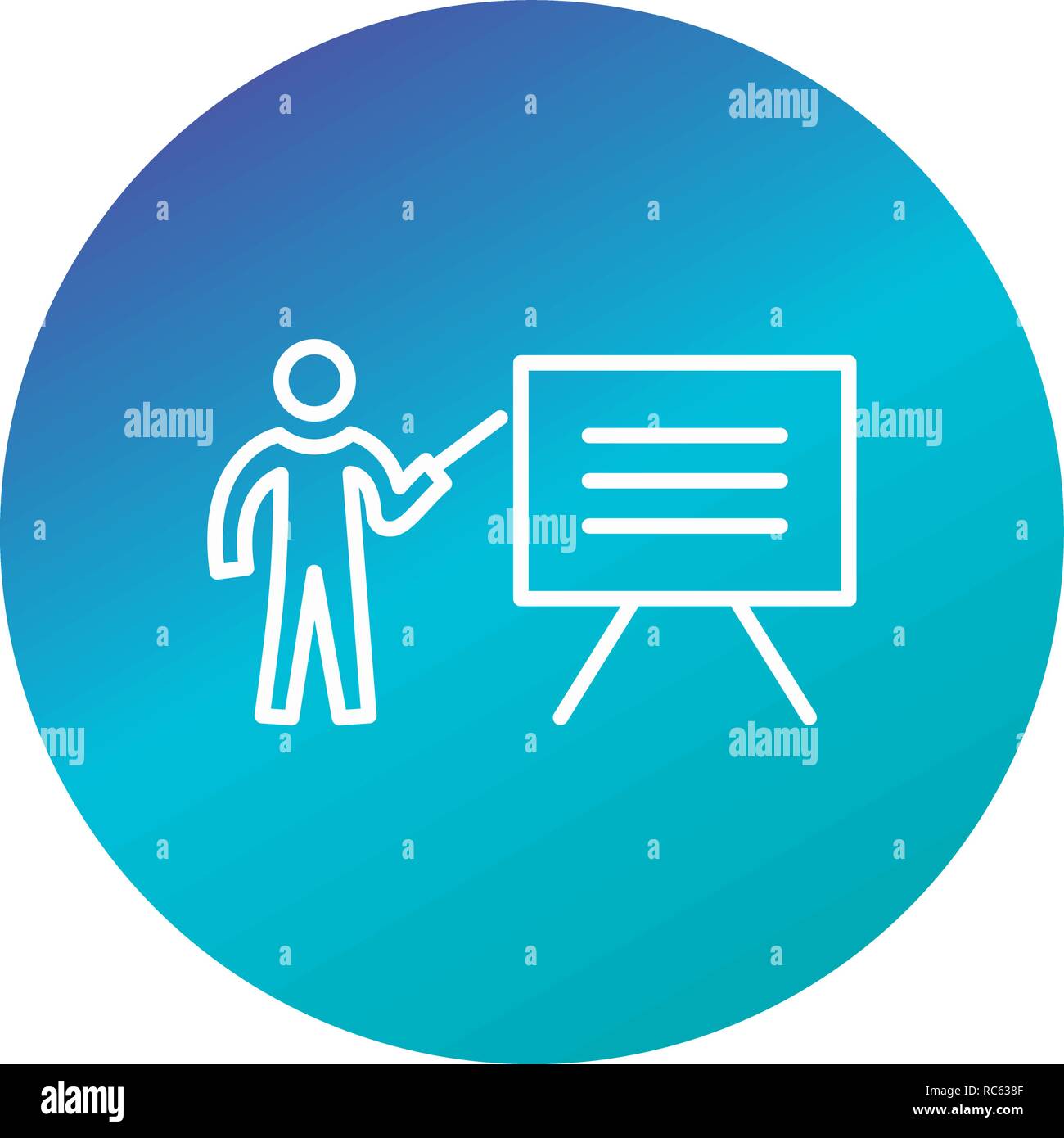 Vector Teaching Icon Stock Vector Image & Art - Alamy