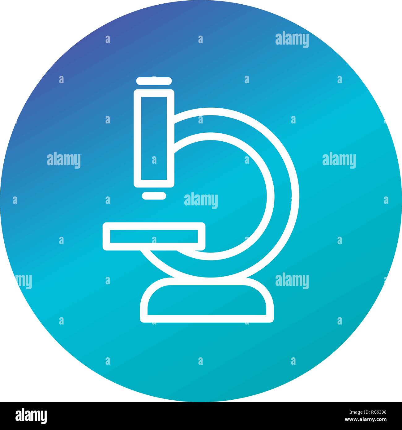 Vector Microscope Icon Stock Vector Image & Art - Alamy