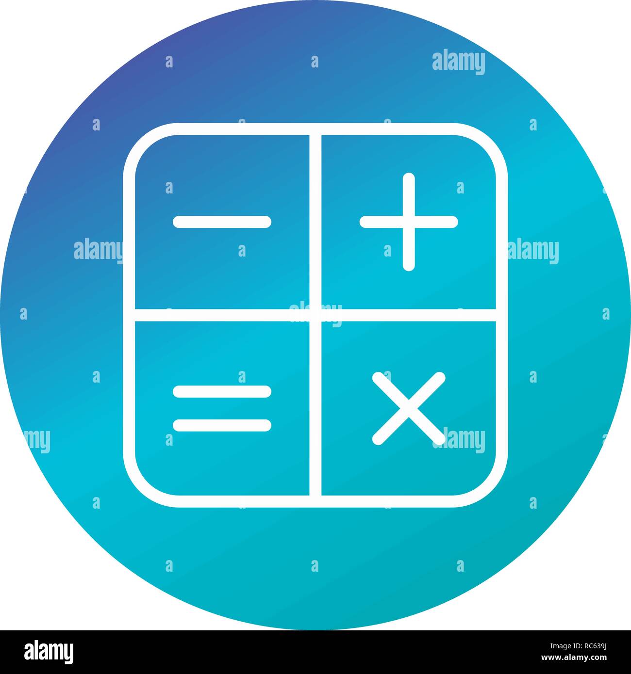 Vector Calculator Icon Stock Vector Image & Art - Alamy