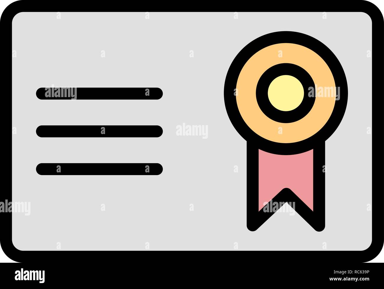 Vector Certificate Vector Icon Stock Vector Image & Art - Alamy