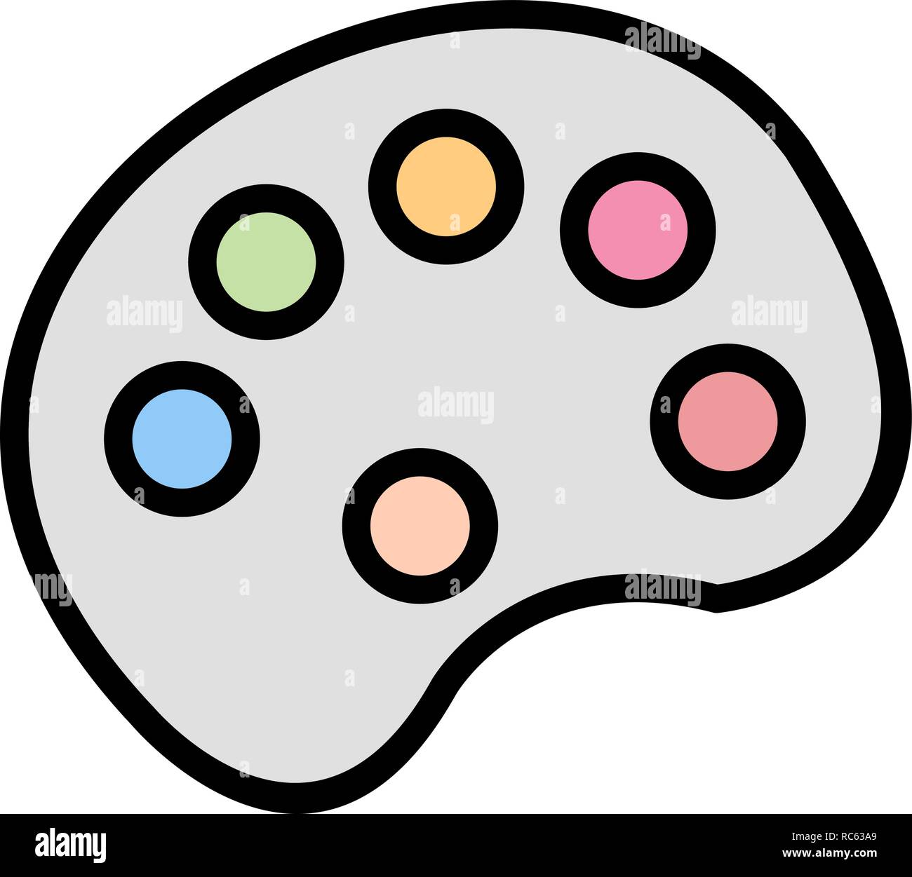 Vector Color Pallete Icon Stock Vector Image & Art - Alamy