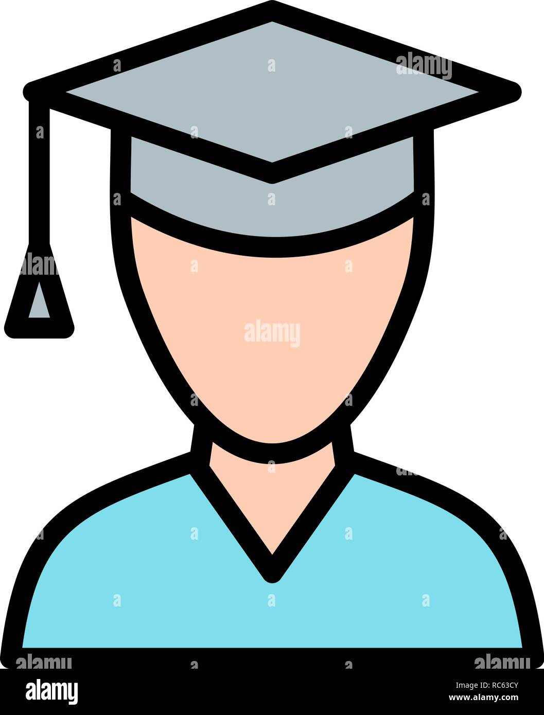 Vector Male Student Icon Stock Vector Image & Art - Alamy