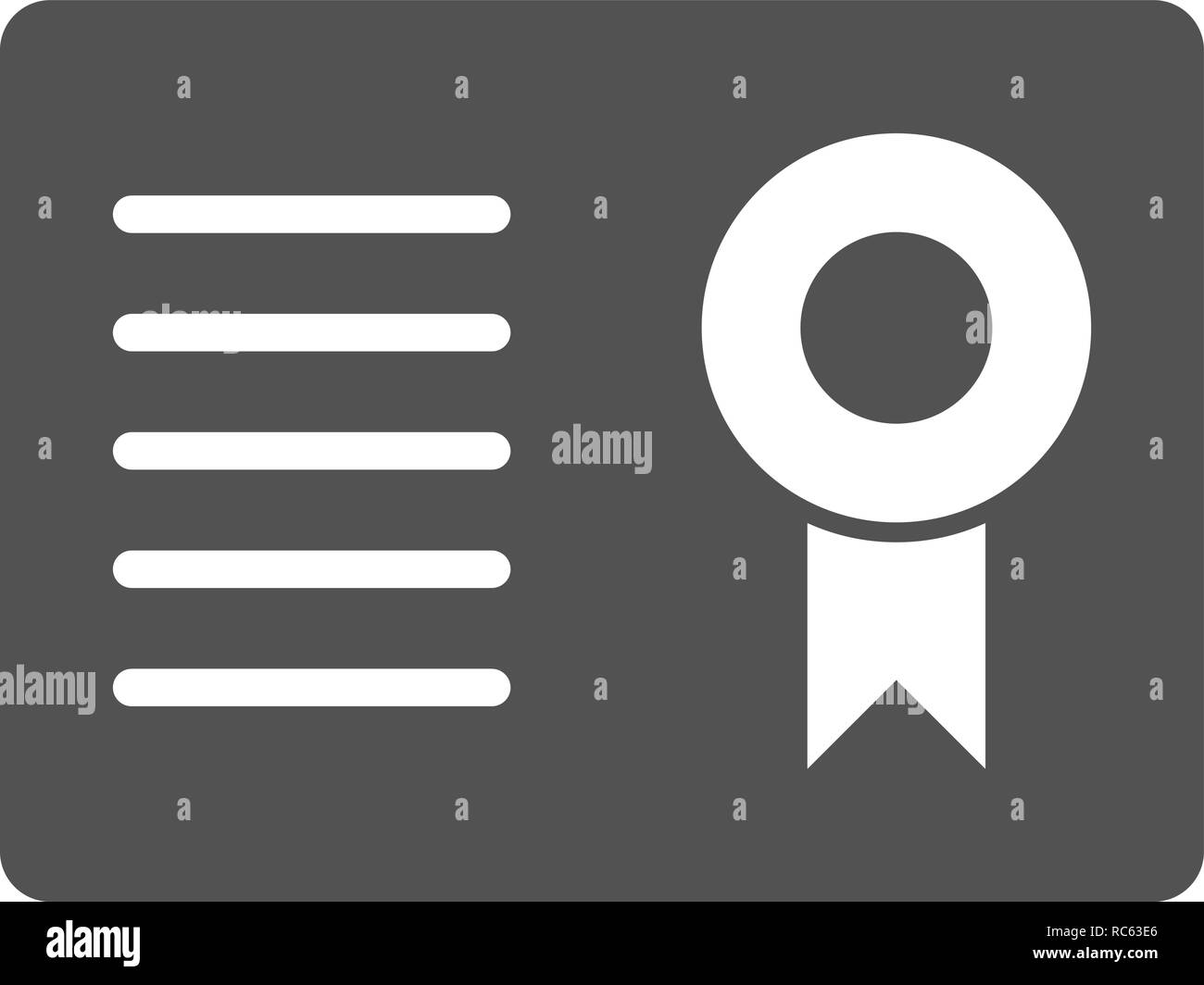 Vector Certificate Vector Icon Stock Vector Image & Art - Alamy