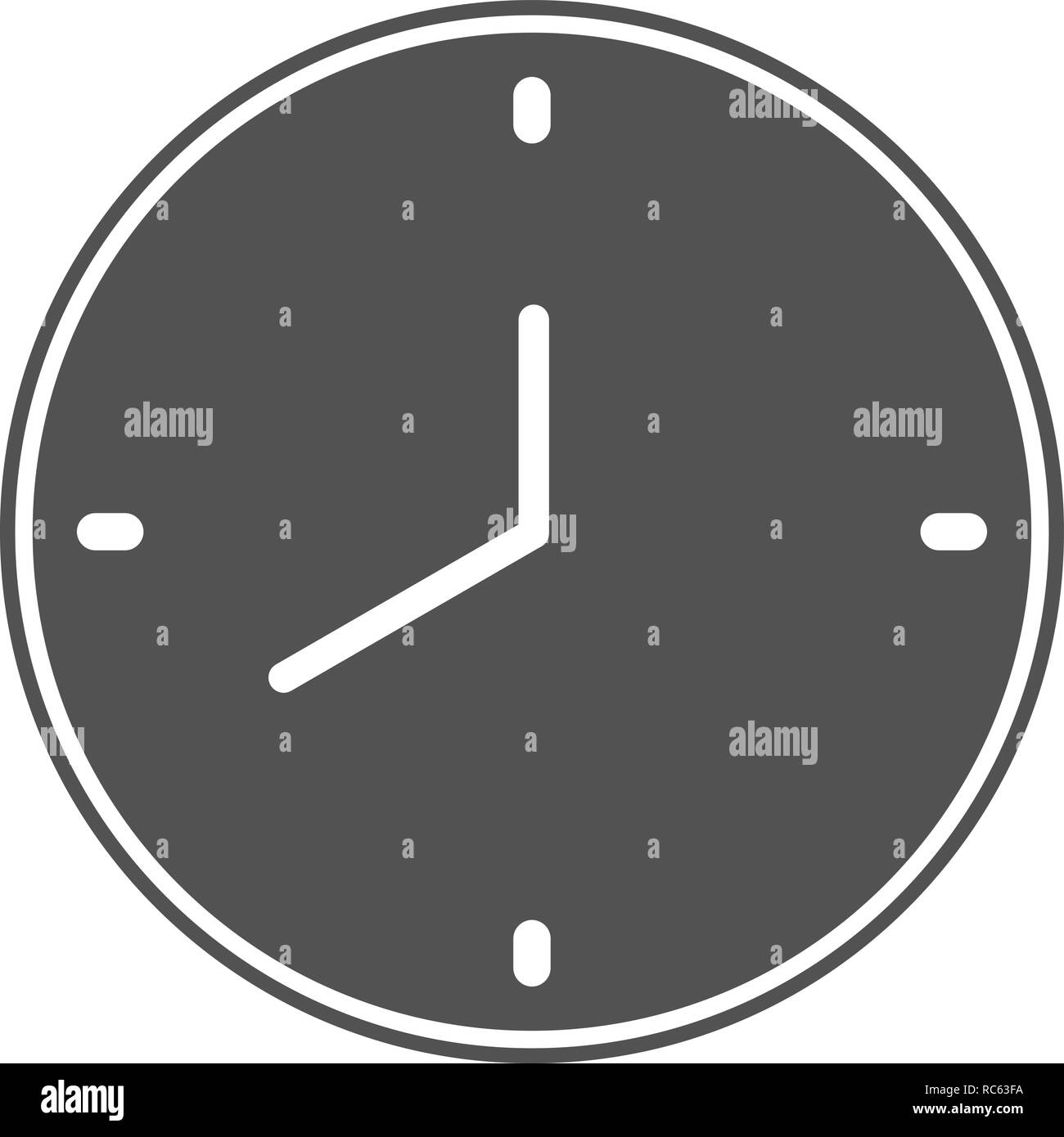 Vector Clock Icon Stock Vector Image & Art - Alamy
