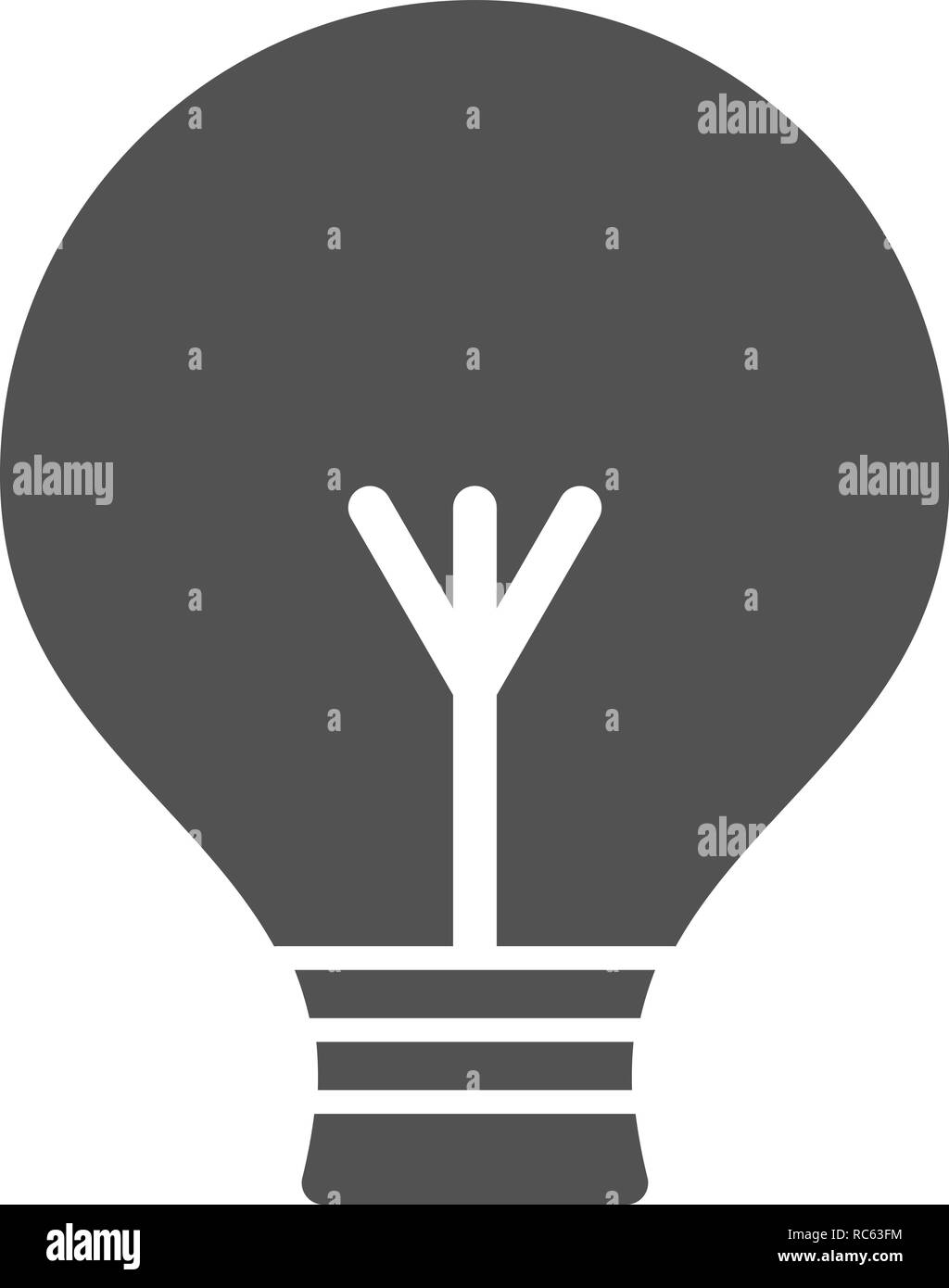 Vector Bulb Icon Stock Vector Image & Art - Alamy